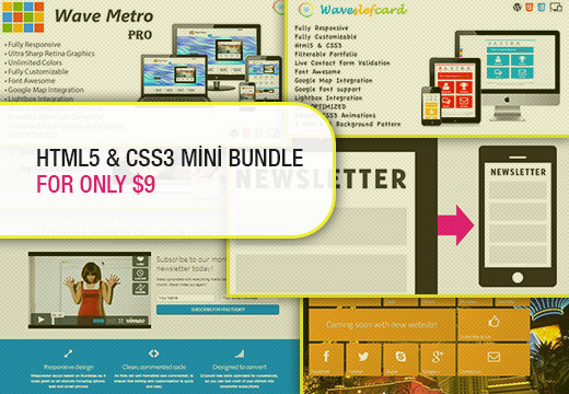 HTML CSS Templates Mini Bundle | DealFuel