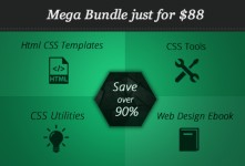 Web Design Mega Bundle: HTML, CSS Templates, and more