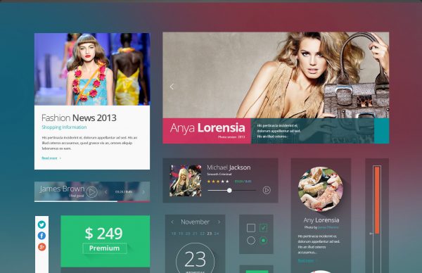 PixelKit's Premium UI kits & Design Resources (5000+ Graphic Elements)