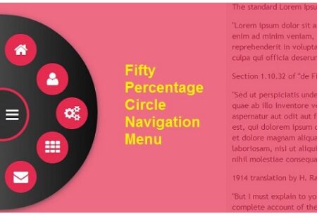 CSS3 Semi - Circular Menu for FREE | DealFuel