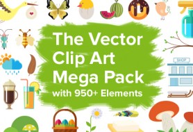 Huge Bundle of 950+ Vector Clip Art Elements | DealFuel