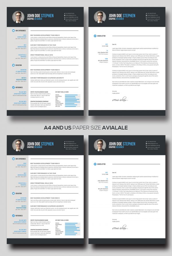 FREEBIE: Resume & Business Card PSD Templates