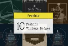 Vintage Badges collection for your fashion branding project
