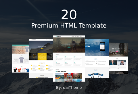 20 Premium HTML Bootstrap Templates Bundle | DealFuel