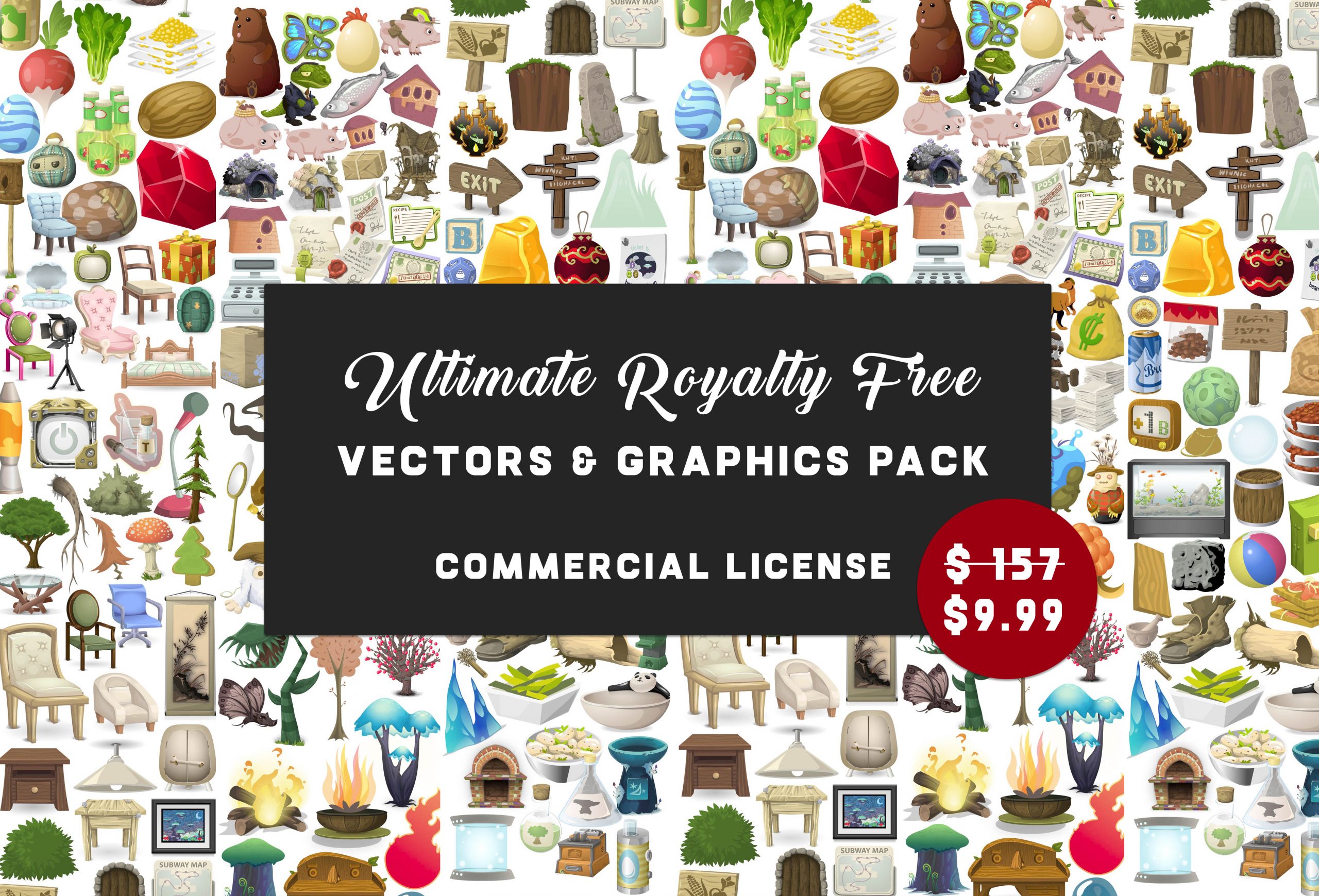 Royalty Free Vectors & Graphics Pack [Commercial License]