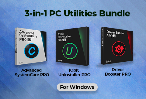 IObit Mega Software Bundle- PC Utilities: 3-in-1 [Windows]