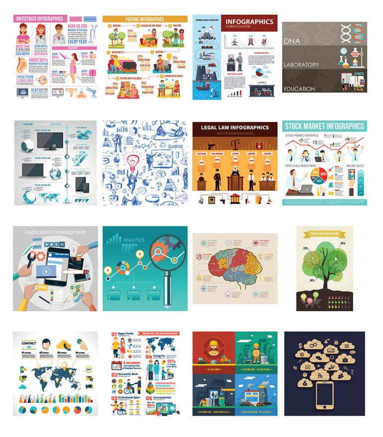 200+ Super Editable Infographics Pack | DealFuel