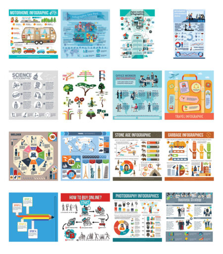 200+ Super Editable Infographics Pack | DealFuel