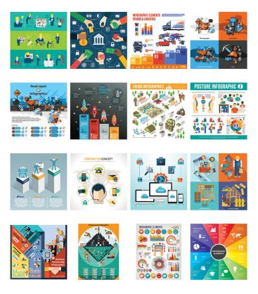 200+ Super Editable Infographics Pack | DealFuel