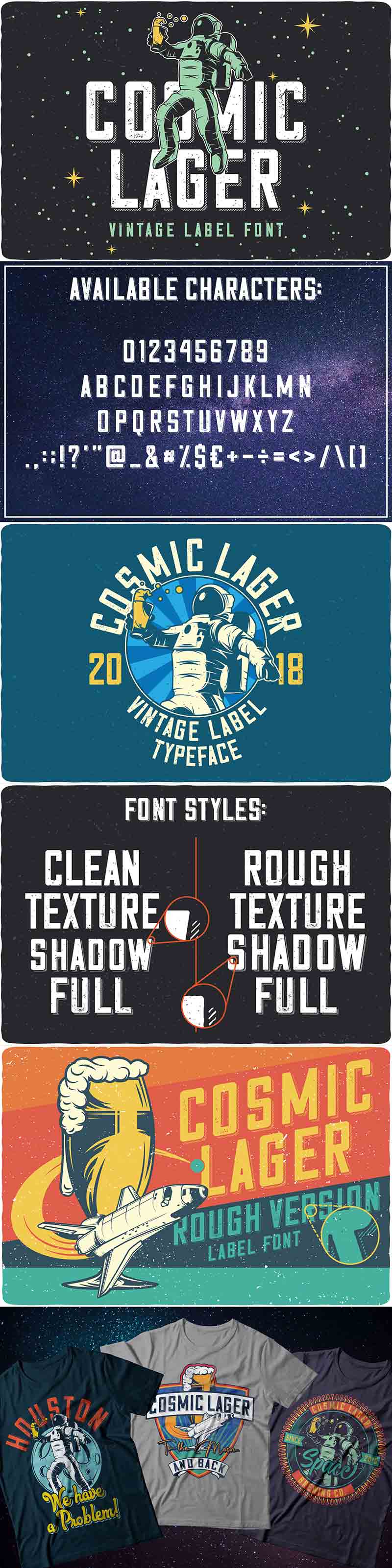 Vintage Font Families Bundle With 253 Font Files + Bonuses