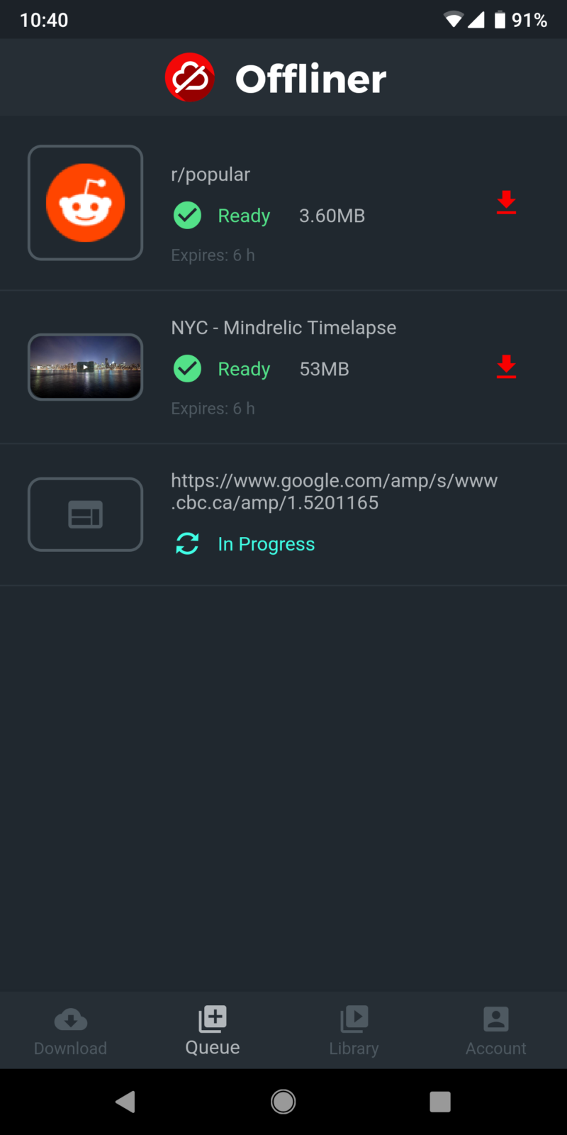 Offliner - Save Your Content For Offline Viewing | DealFuel