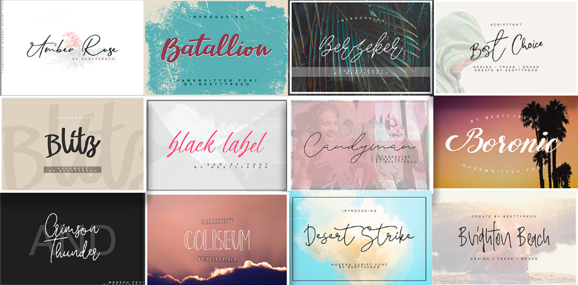 Free Modern Script Fonts