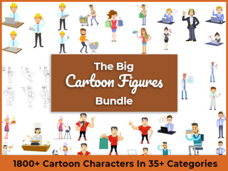 The Big Cartoon Figures Bundle Of 1800+ Cartoon Charaters