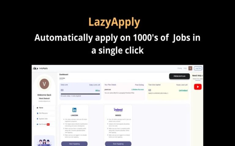 Lazyapply - Automate Your Job Application - Lifetime Access