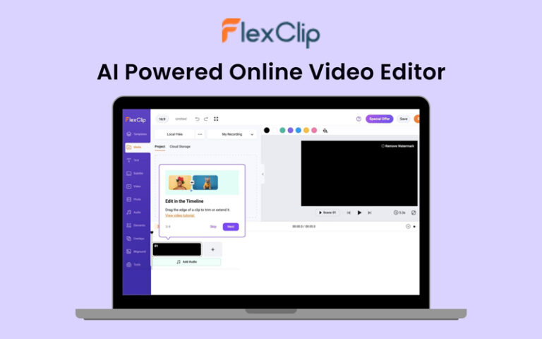 FlexClip - AI Powered Online Video Editor - Lifetime Deal
