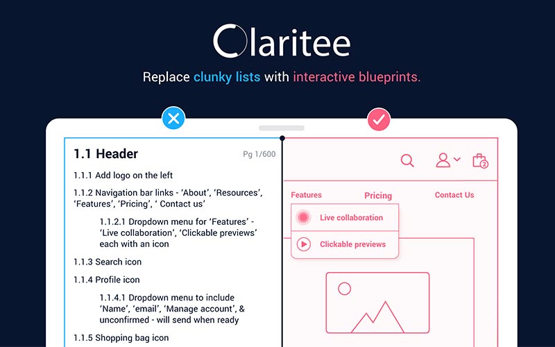 Claritee A Drag And Drop Wireframing Tool Lifetime Access
