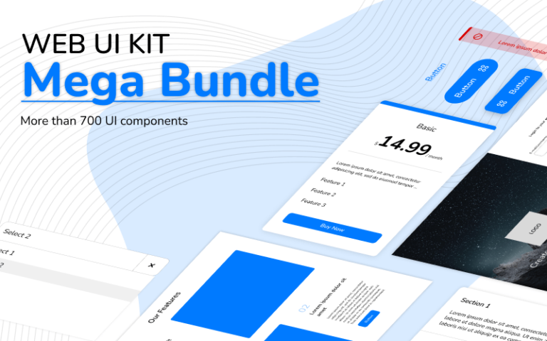 Ultimate UI Kit - 700 UI Elements | DealFuel