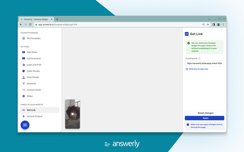 Answerly FacePop - Self Service Powerhouse For Your Website
