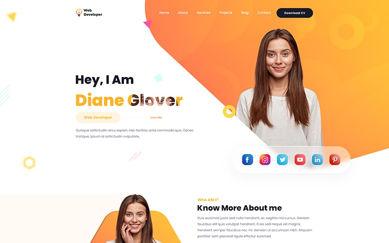 50 Modern Website PSD Templates Bundle | DealFuel