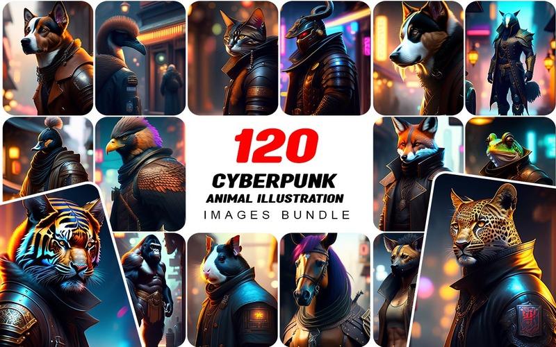 120+ Cyberpunk Animal Illustrations Images - Commercial License