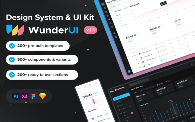 Wunder UI- Design System And UI Kit - UI Components Library