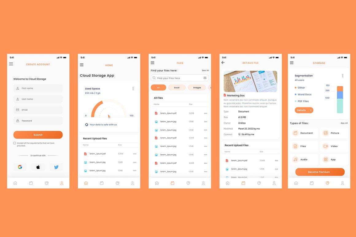 21 Mobile App UI Kits Bundle - Extended License | DealFuel