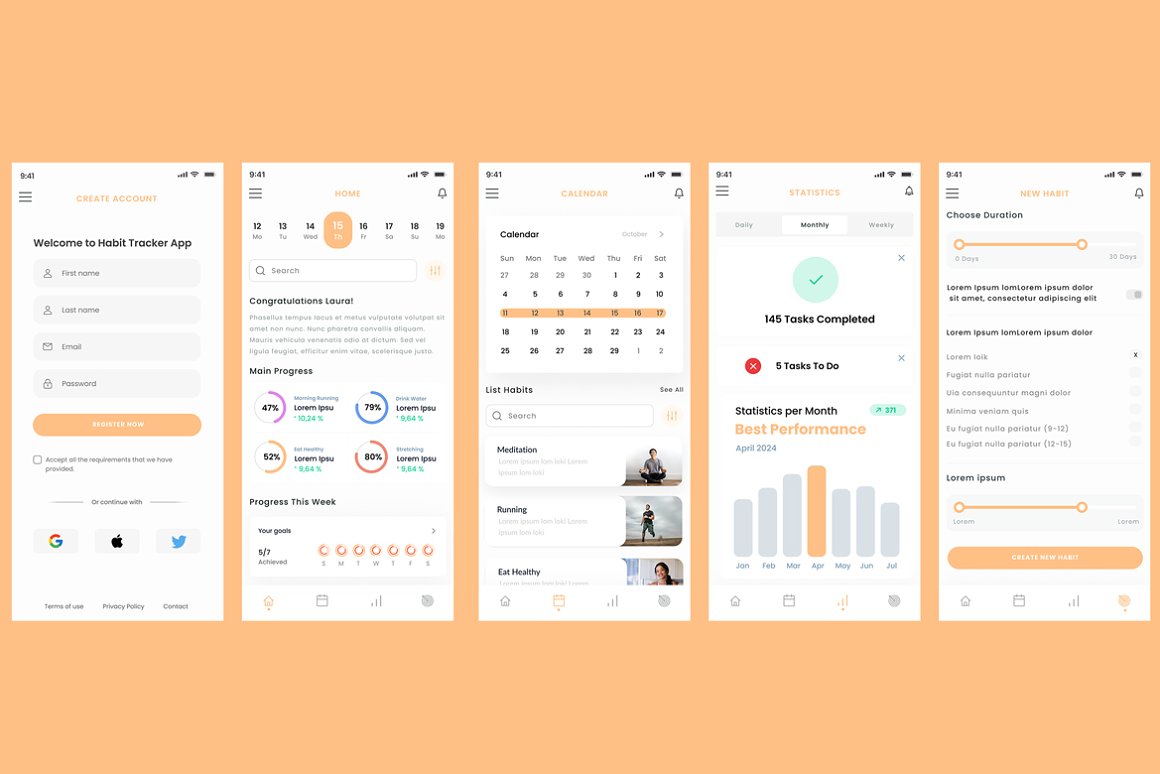 21 Mobile App UI Kits Bundle - Extended License | DealFuel