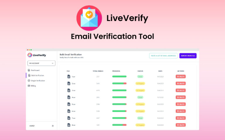 LiveVerify - Email Verification Tool | DealFuel