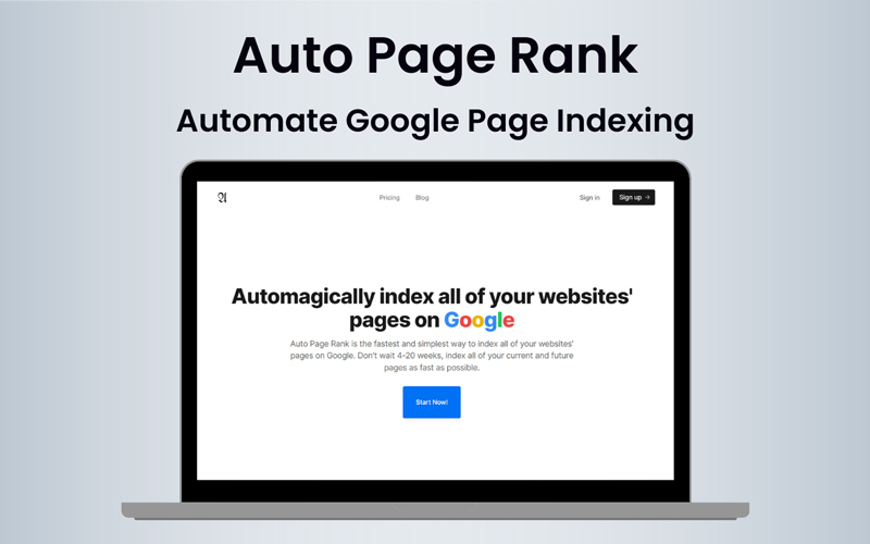 Auto Page Rank - Automatic Page Indexing on Google- LTD