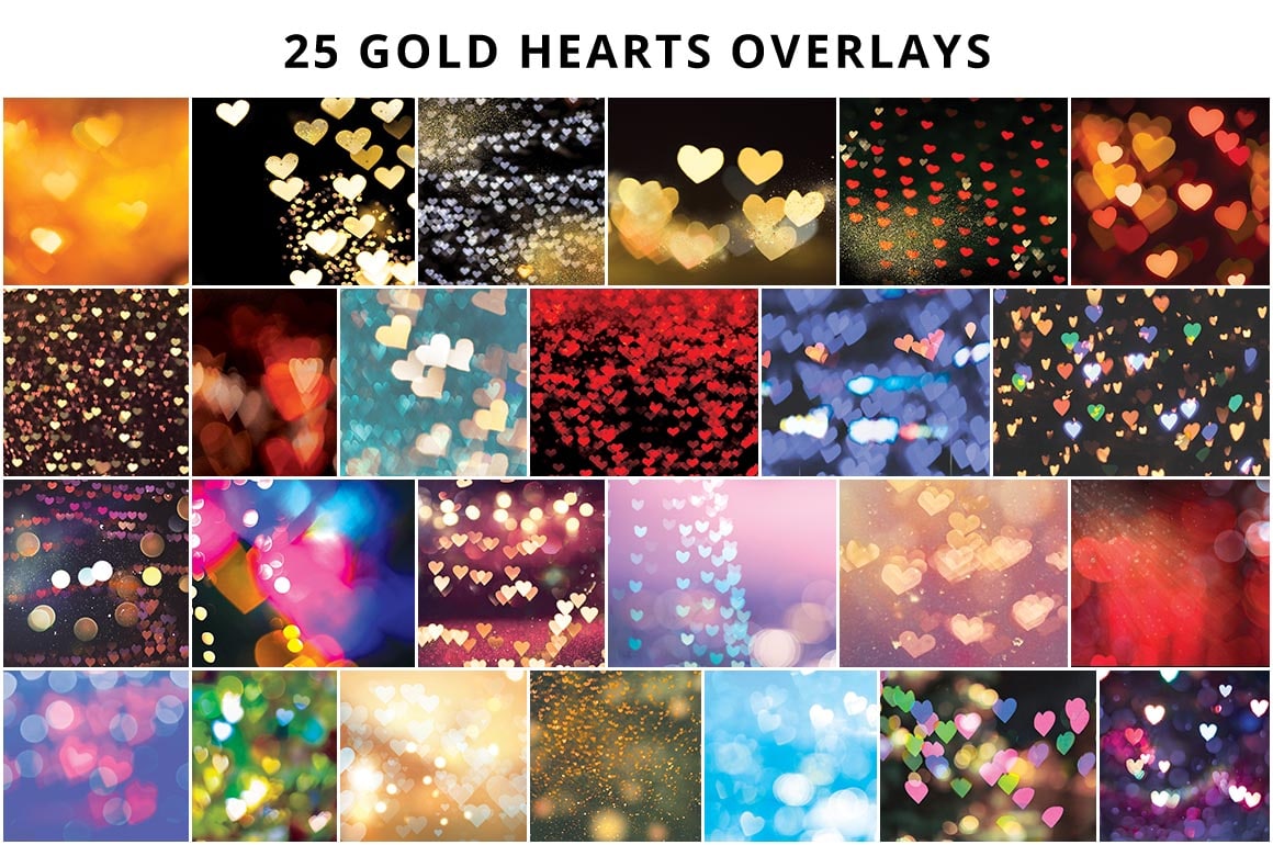 Heart Overlays Bundle - Extended Commercial License | DealFuel