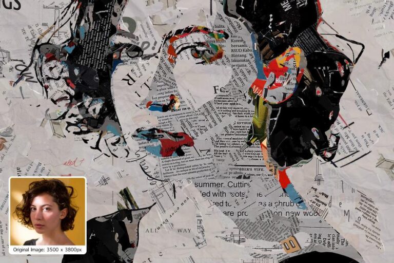 Collage Studio - Paper Collage Effect - Photoshop Action