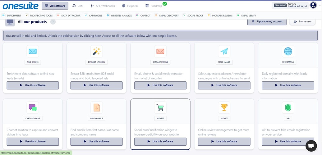 OneSuite - Lead Generation Software - Annual Access | DealFuel