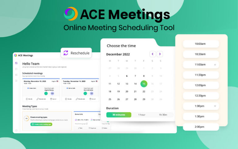 ACE Meetings - Online Meeting Scheduling Tool | Lifetime Deal