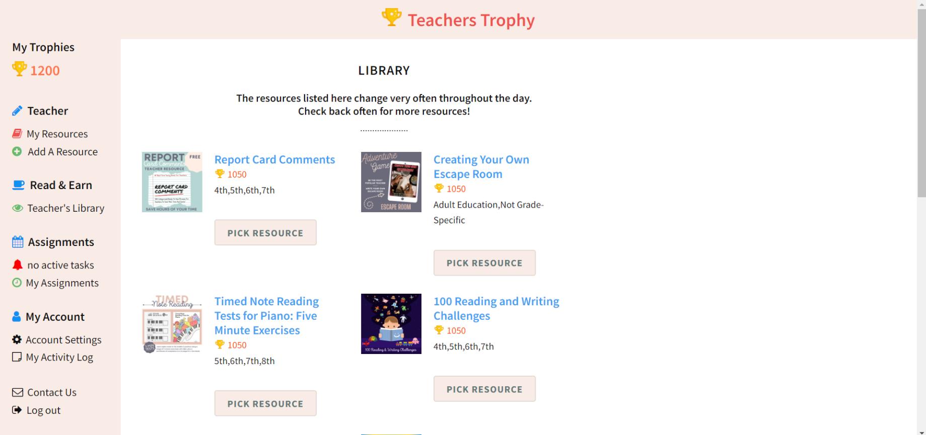 Teacher'sTrophy - Boost Unlimited TES & TPT Feedback Fast | LTD