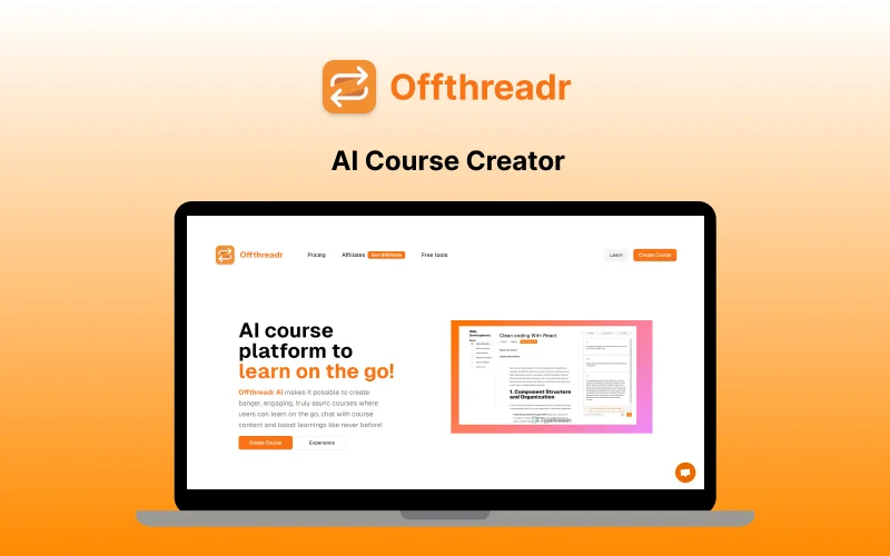 Offthreadr AI - AI Course Creator - Lifetime Deal | DealFuel