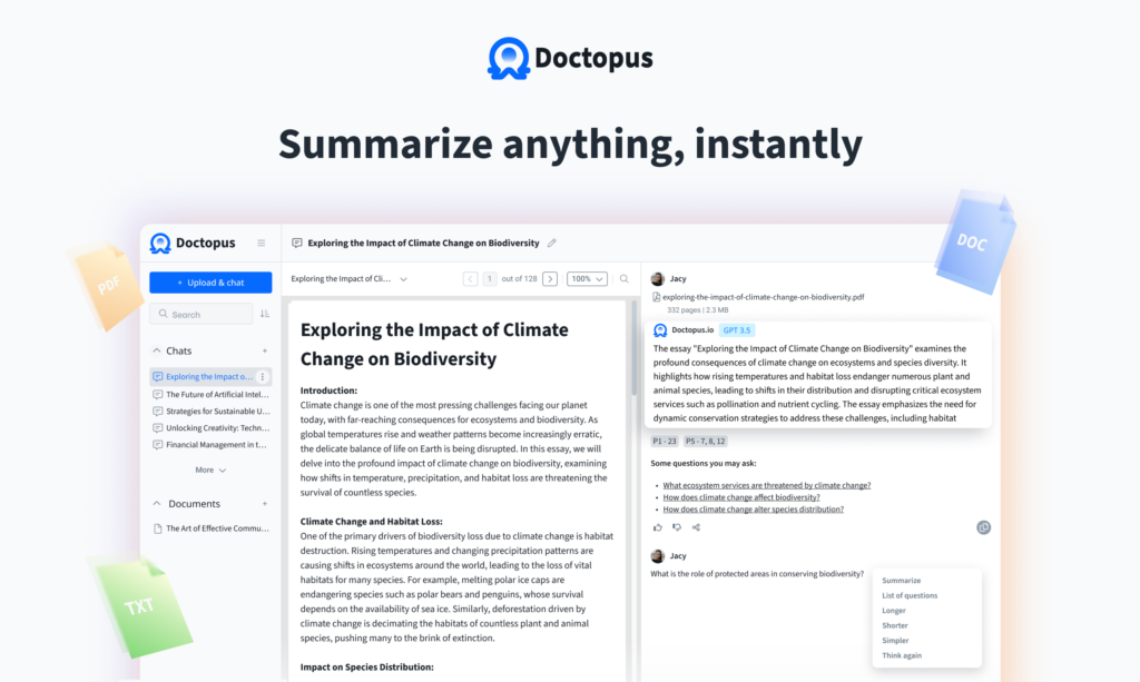 Doctopus - AI Document Analysis Tool - Lifetime Deal | DealFuel