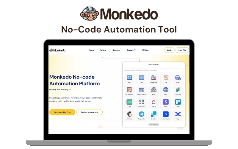 Monkedo - No Code Automation Tool - Annual Access | DealFuel