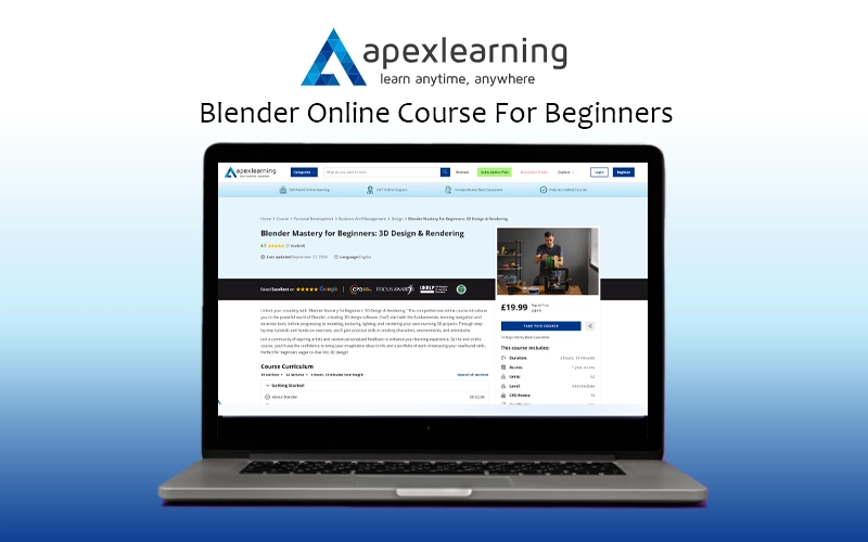 Blender Online Course For Beginners - 3D Design & Rendering
