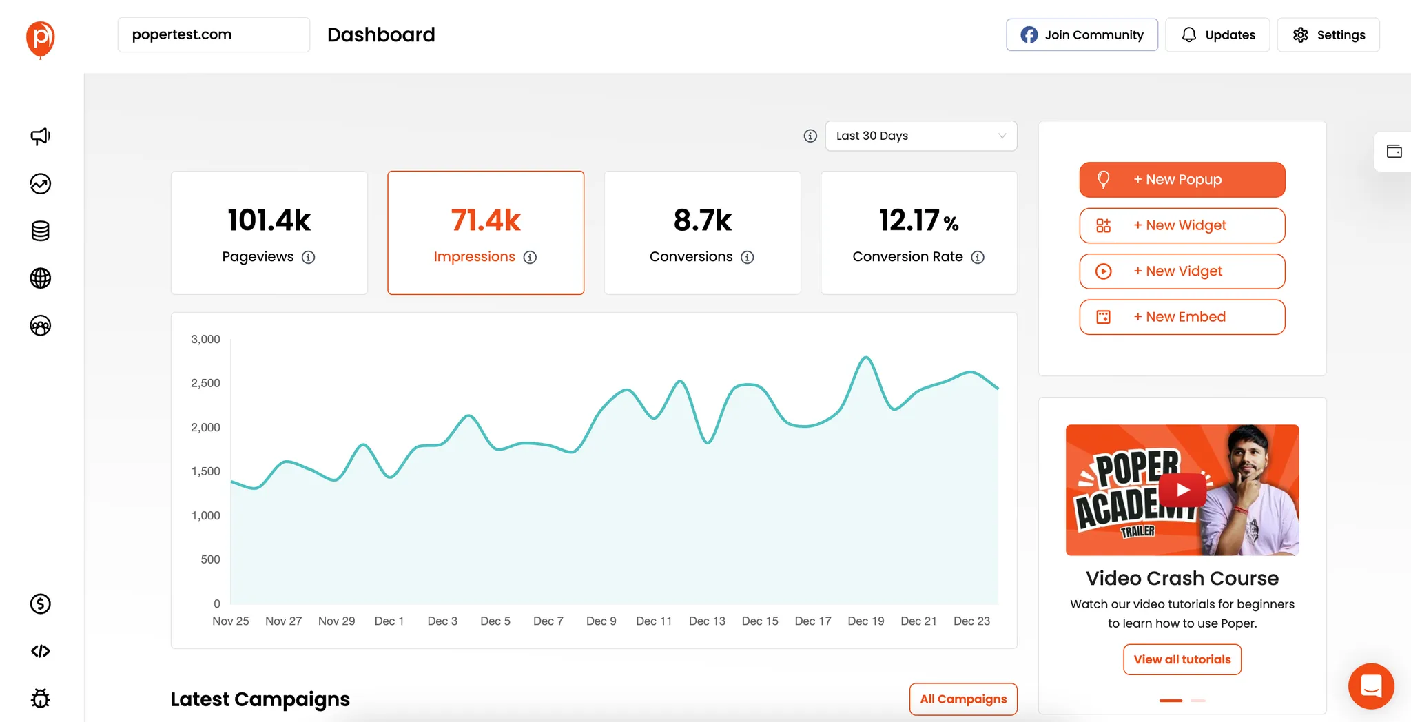Poper - Popup Generator - Annual Subscription | DealFuel