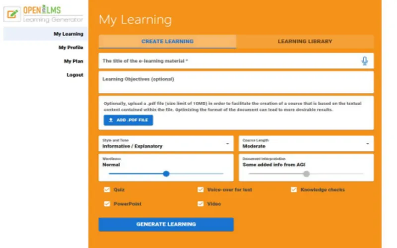 Open eLMS - Learning Generator - Lifetime Access | DealFuel