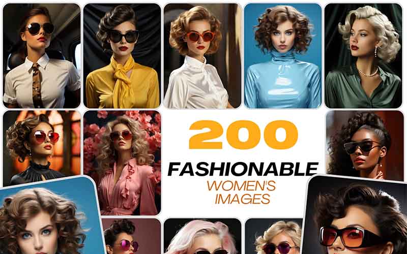 200 High-Res Women’s Portraits Fashion Collection | DealFuel