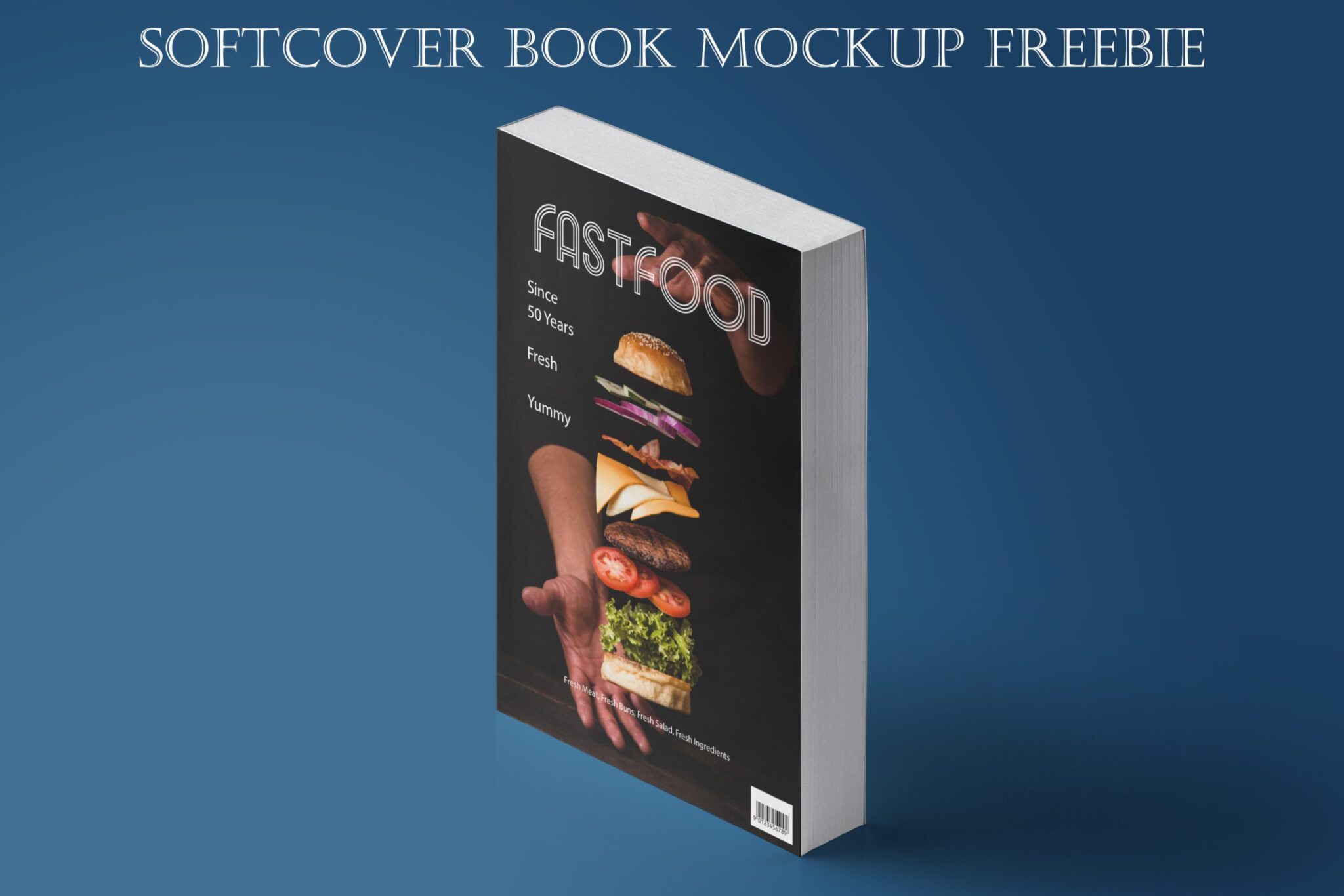 Free Soft Cover Book Mockup | Freebie
