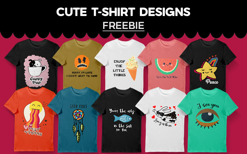 20 Cute T-Shirt Designs - Free Download | InkyDeals