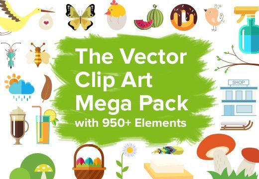 950+ Clip Art Vectors Bundle | InkyDeals