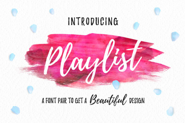 Playlist Free Font - Instant Download | DealFuel