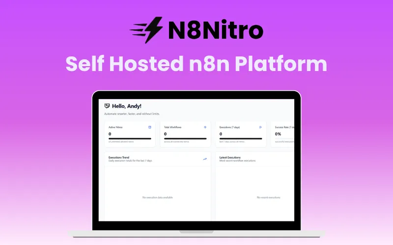 N8Nitro - Self Hosted n8n Platform | Lifetime Deal