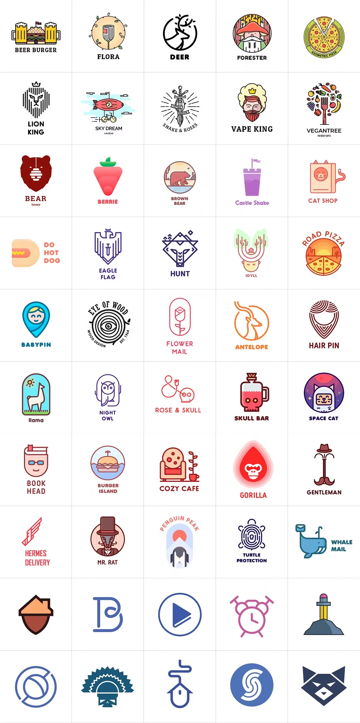 300 Business Logo Images Bundle | Commercial License